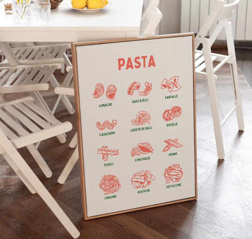 Pasta Guide Poster – House of Saturn