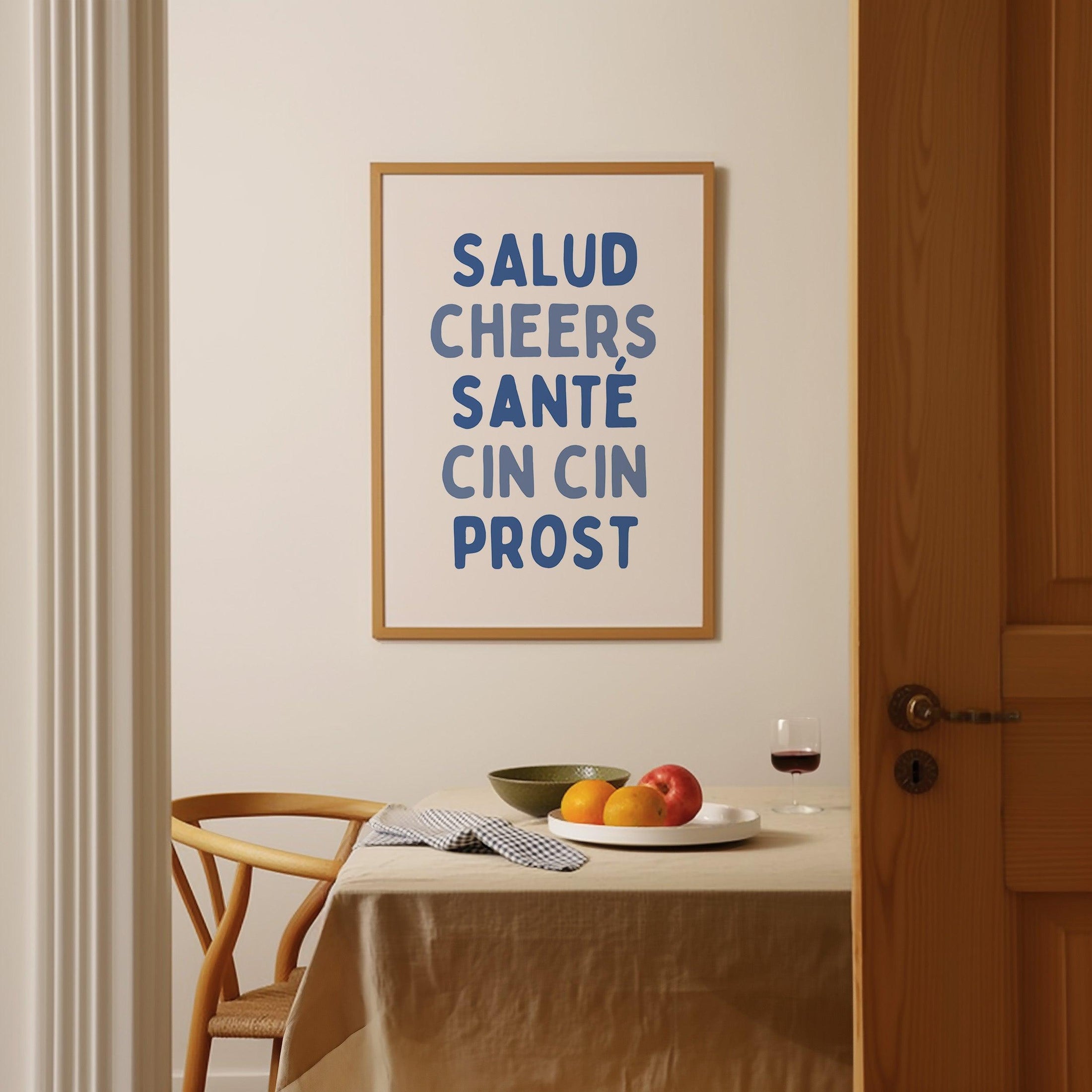 Cheers Blue Poster – House of Saturn