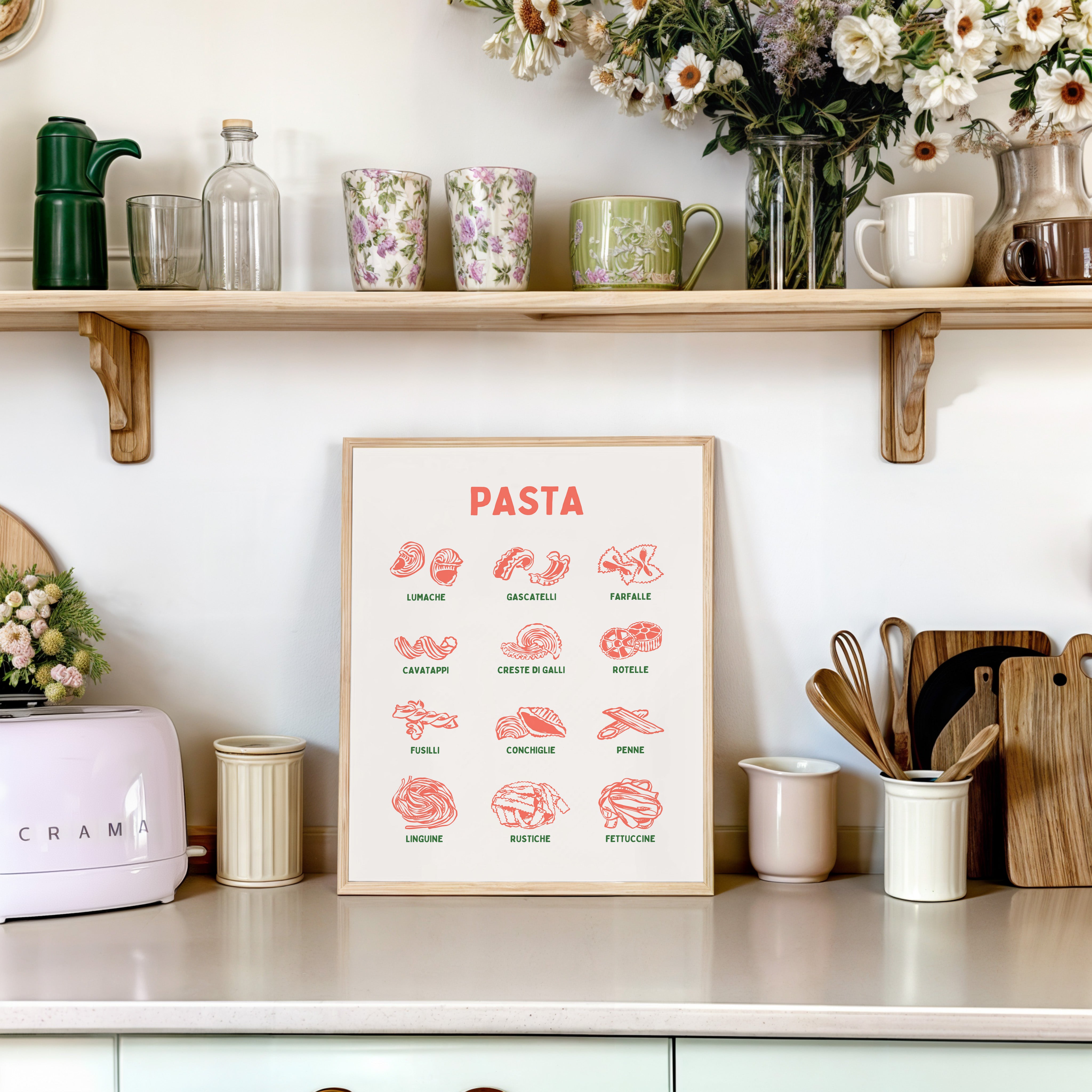 Pasta Guide Poster – House of Saturn