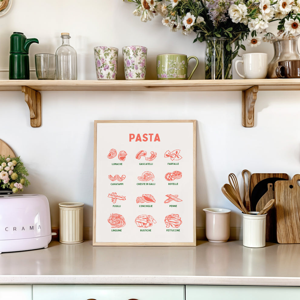 Pasta Guide Poster – House of Saturn