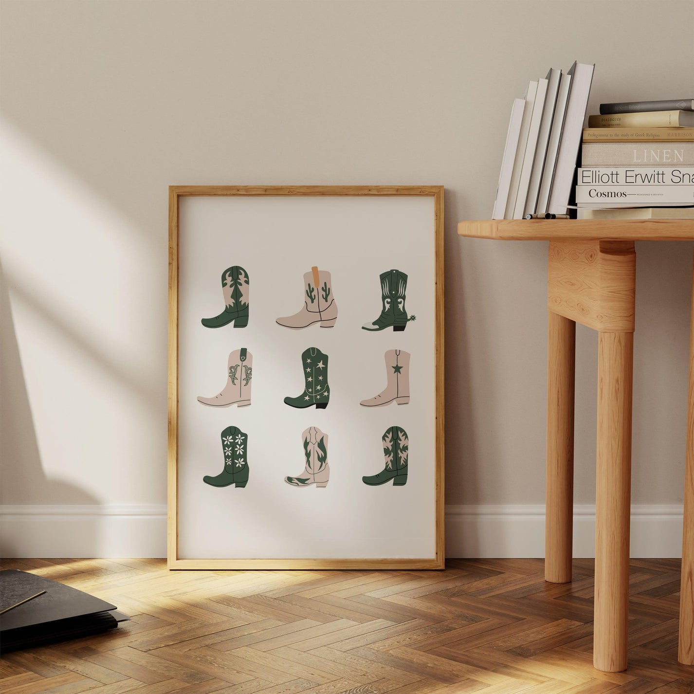 Western Boots Set Green Poster – House of Saturn