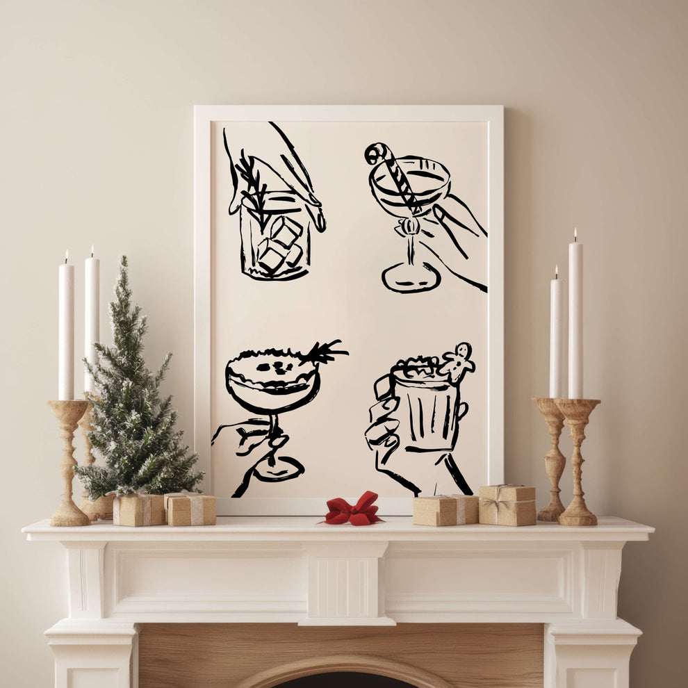 Christmas Cocktails Poster – House of Saturn