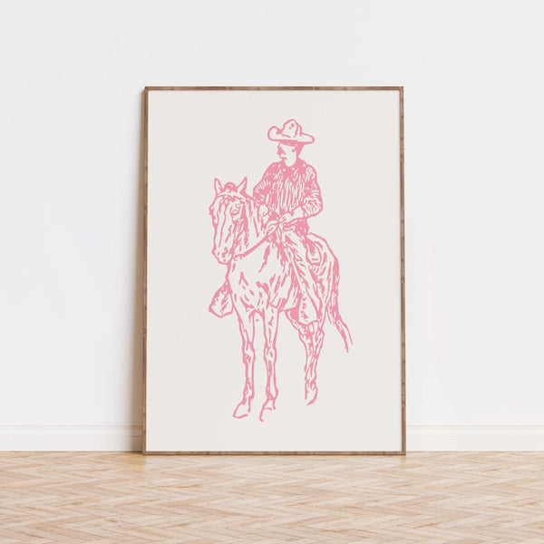 Cowboy Pink Poster – House of Saturn