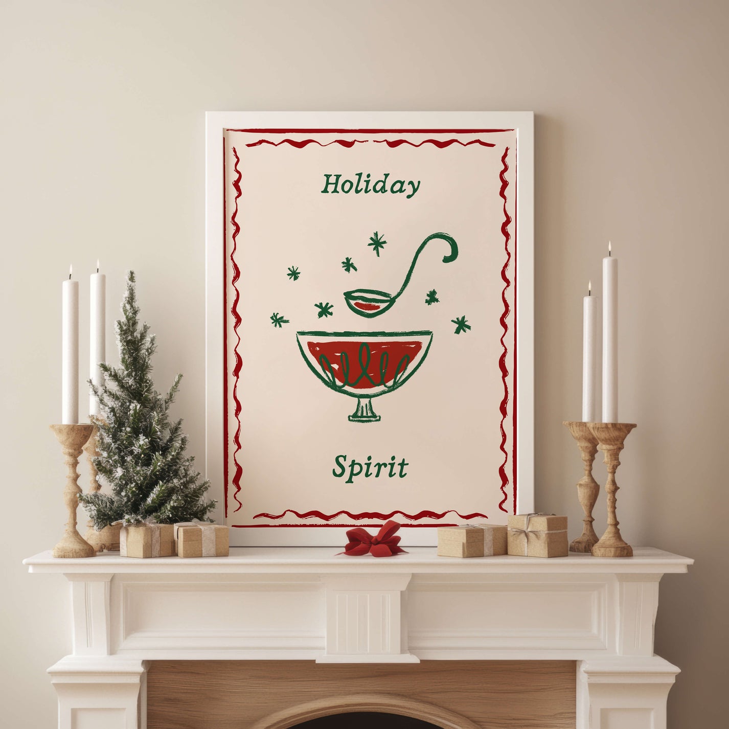 Holiday Spirit Christmas Cocktail Poster – House of Saturn