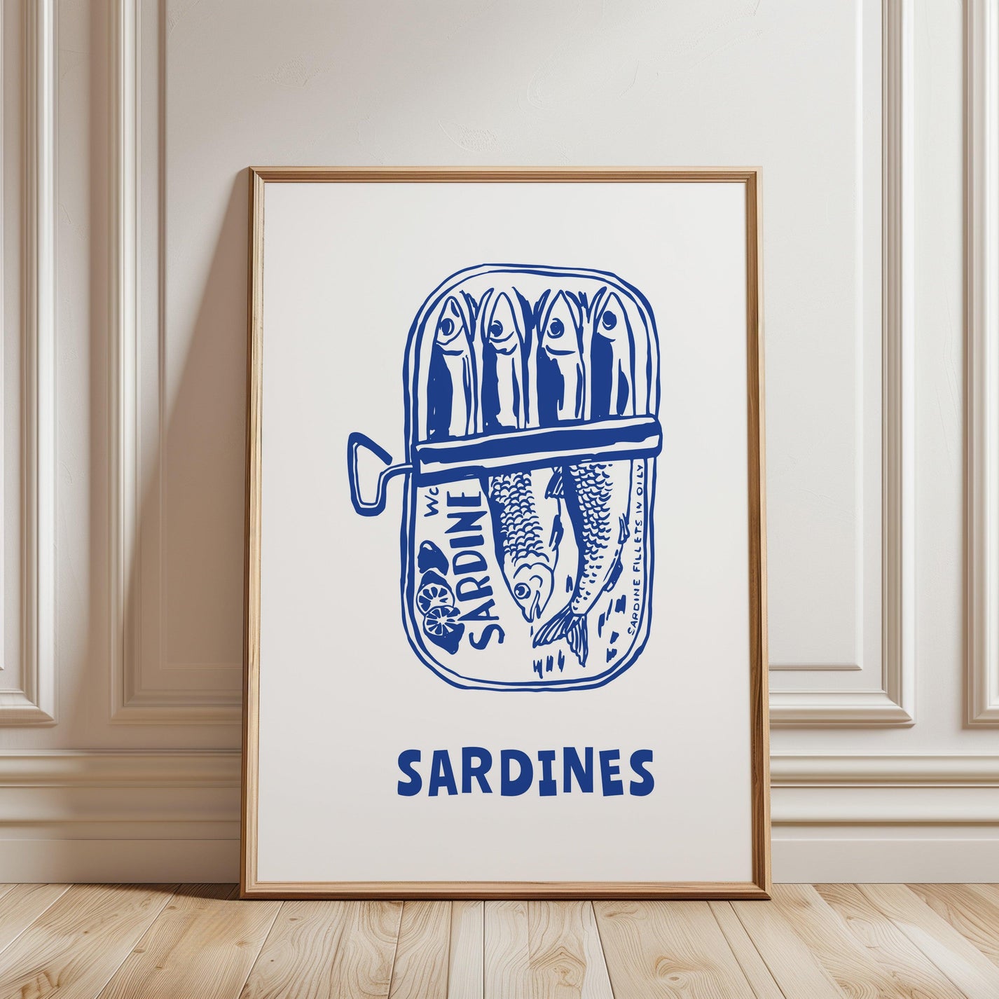 Blue Sardines Poster – House of Saturn
